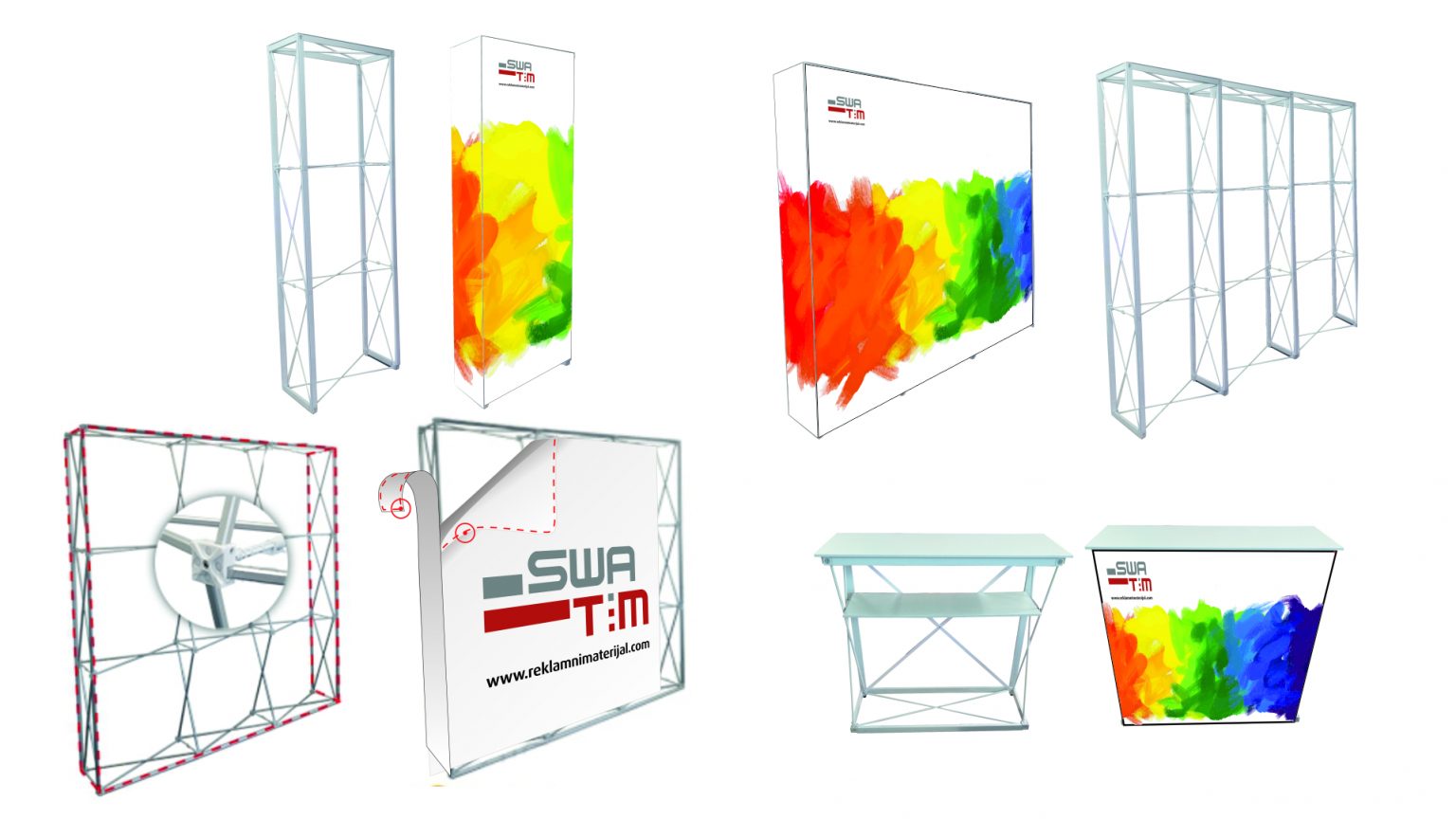 PROSVETLJENI TEKSTILNI DISPLEJ – LED ROLL UP BANER | Reklamni Materijal